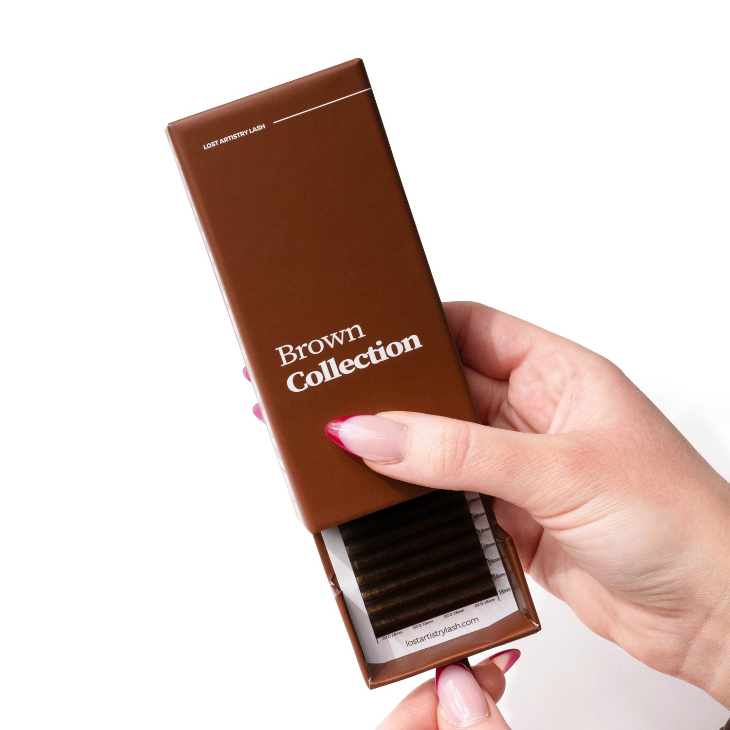 Light Brown Volume Eyelash Extensions